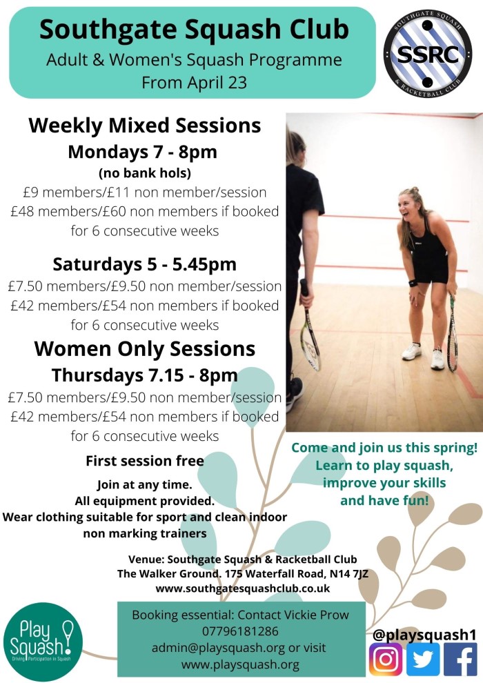 Adult/Women's ~ Southgate Squash & Racketball Club